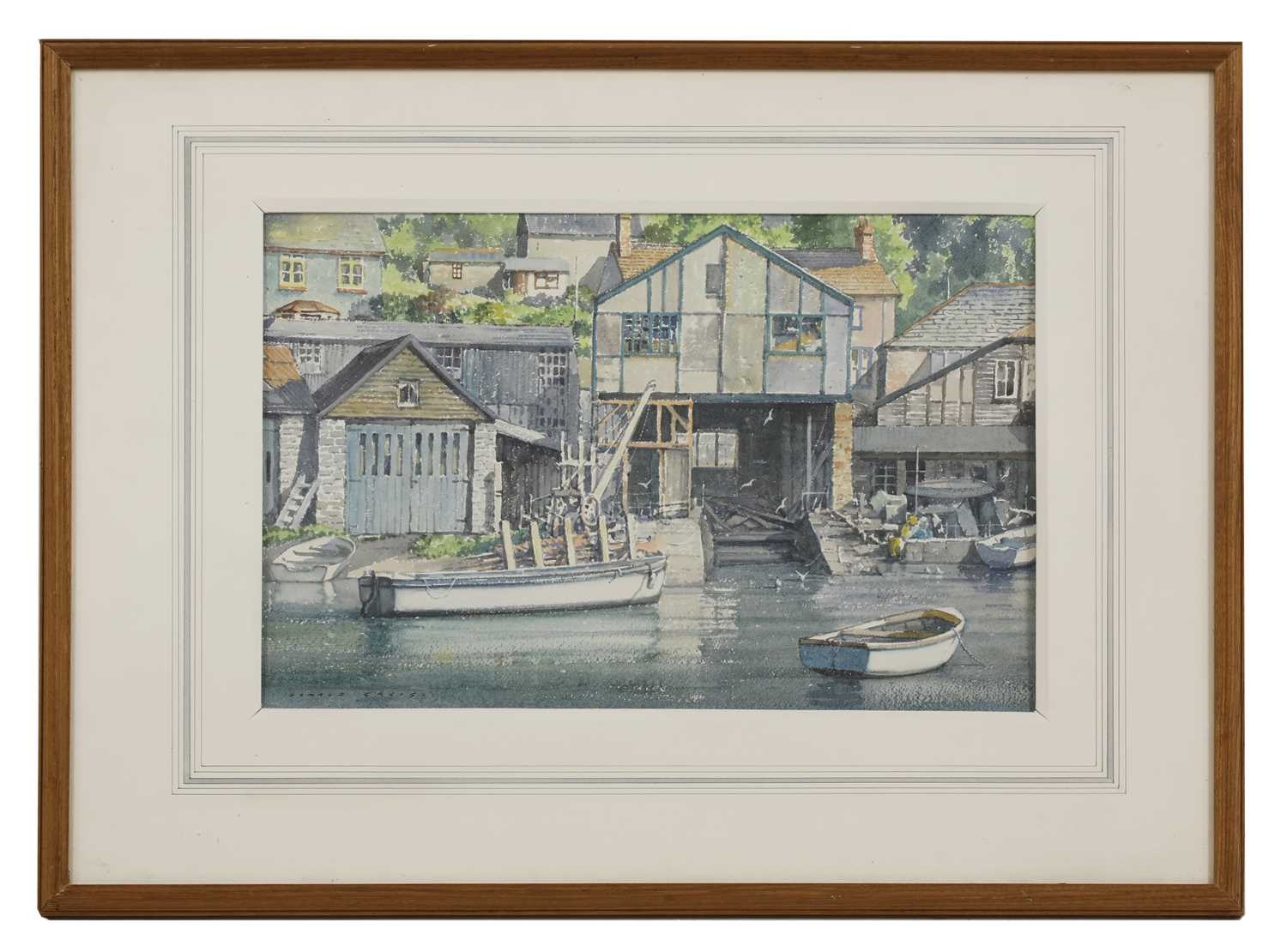 Donald Greig | Boat Houses, Island Street, Salcombe | MutualArt