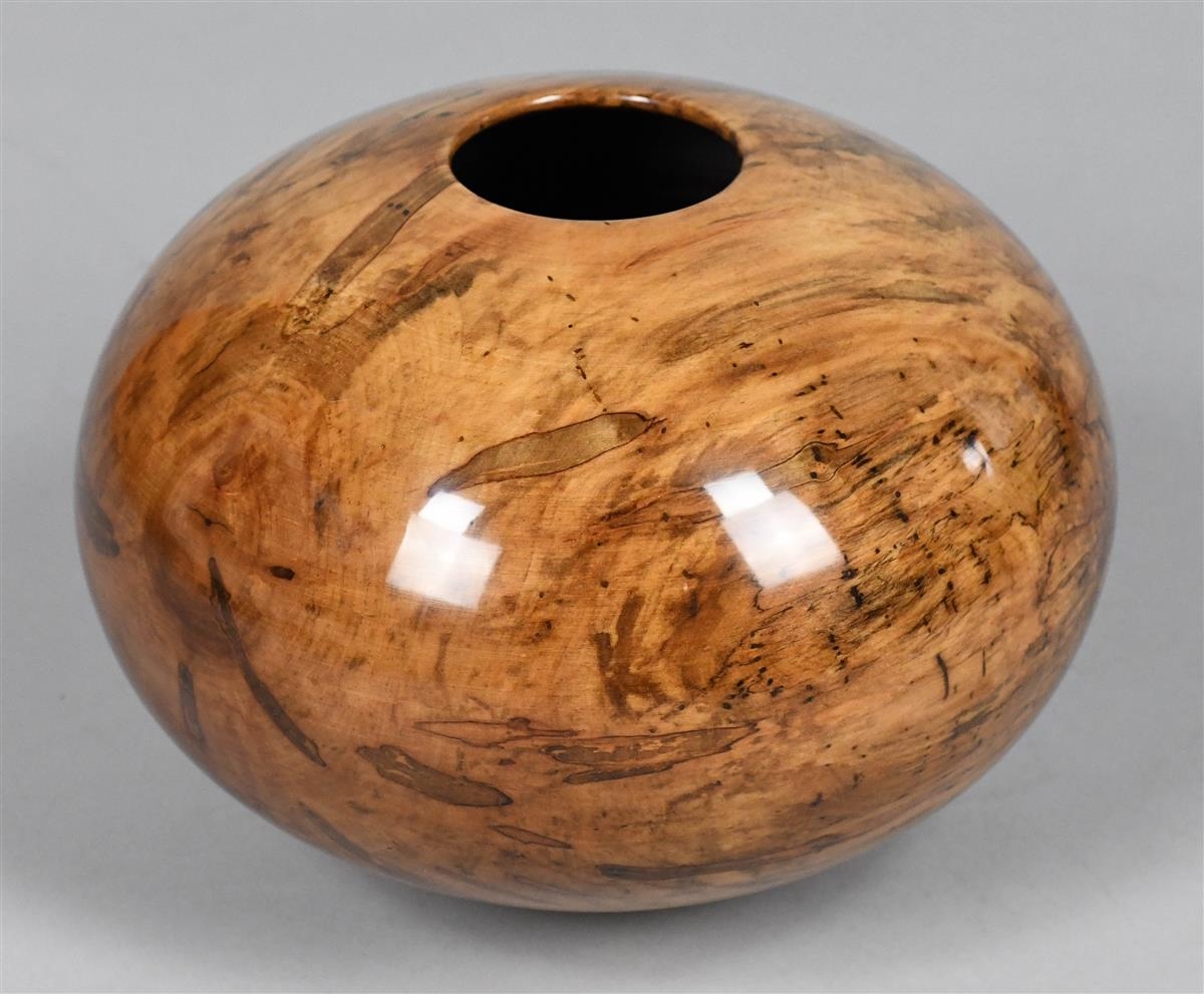 Philip Moulthrop | SPALTED RED MAPLE TURNED VESSEL | MutualArt