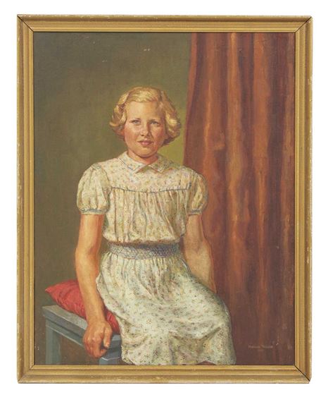 Michael Noakes | PORTRAIT OF DAME AGATHA CHRISTIE, BUST LENGTH, WITH ...