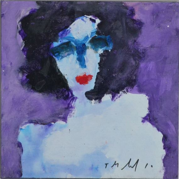 Thierry Rouxel | VISAGE AU FOND VIOLET (2011) | MutualArt