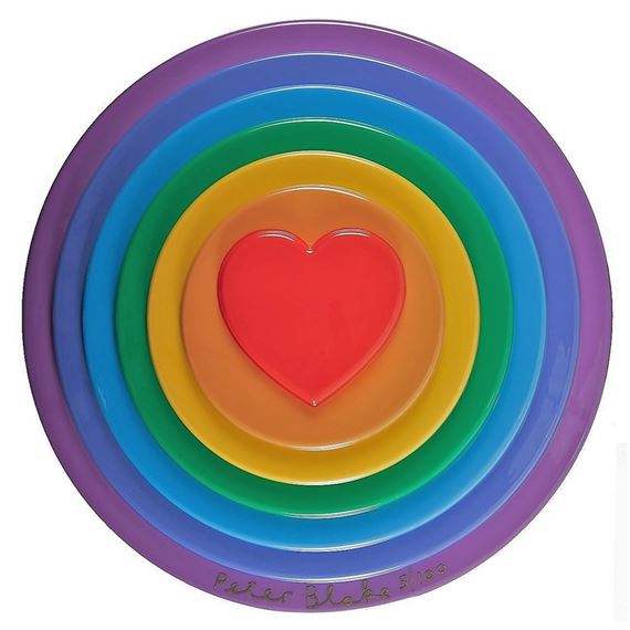 Peter Blake | ‘Rainbow Target’ (2016) | MutualArt