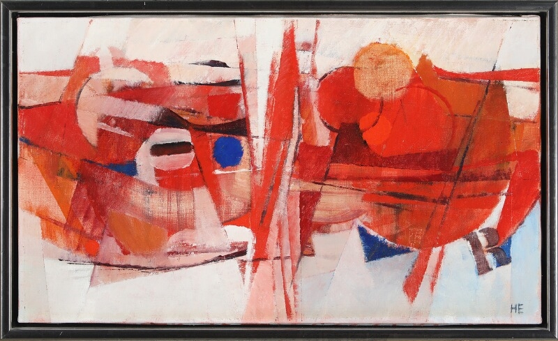 Helge Ernst | Rødt billede (1974) | MutualArt