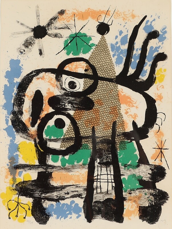 Joan Miró | Album 19 series, plate 1 (1961) | MutualArt