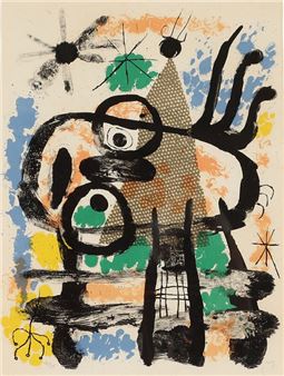 Joan Miró | Album 19 series, plate 1 (1961) | MutualArt
