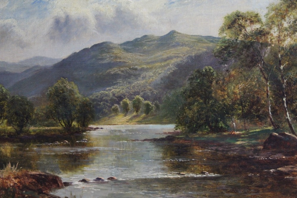 Ernest Walbourn | Mountainous river landscape | MutualArt