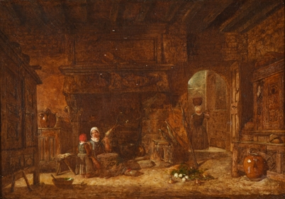 Alfred Provis | Interior scene of a young maiden reading | MutualArt