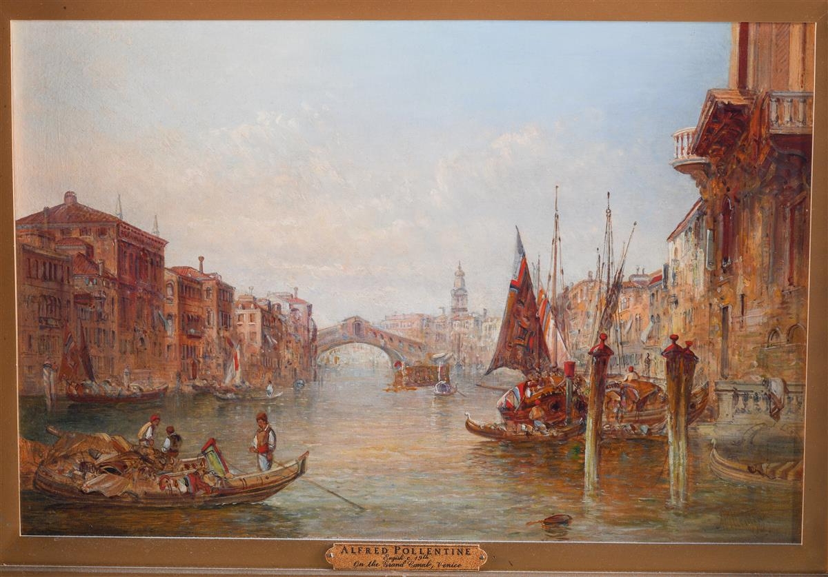 Alfred Pollentine | ON THE GRAND CANAL (1880) | MutualArt