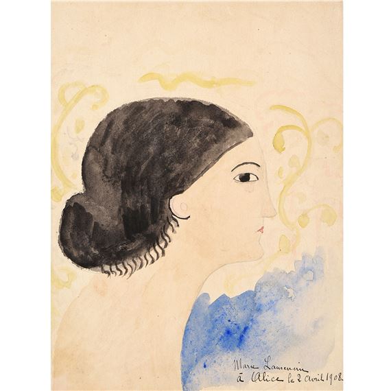 Marie Laurencin | Portrait d’Alice Derain (1908) | MutualArt