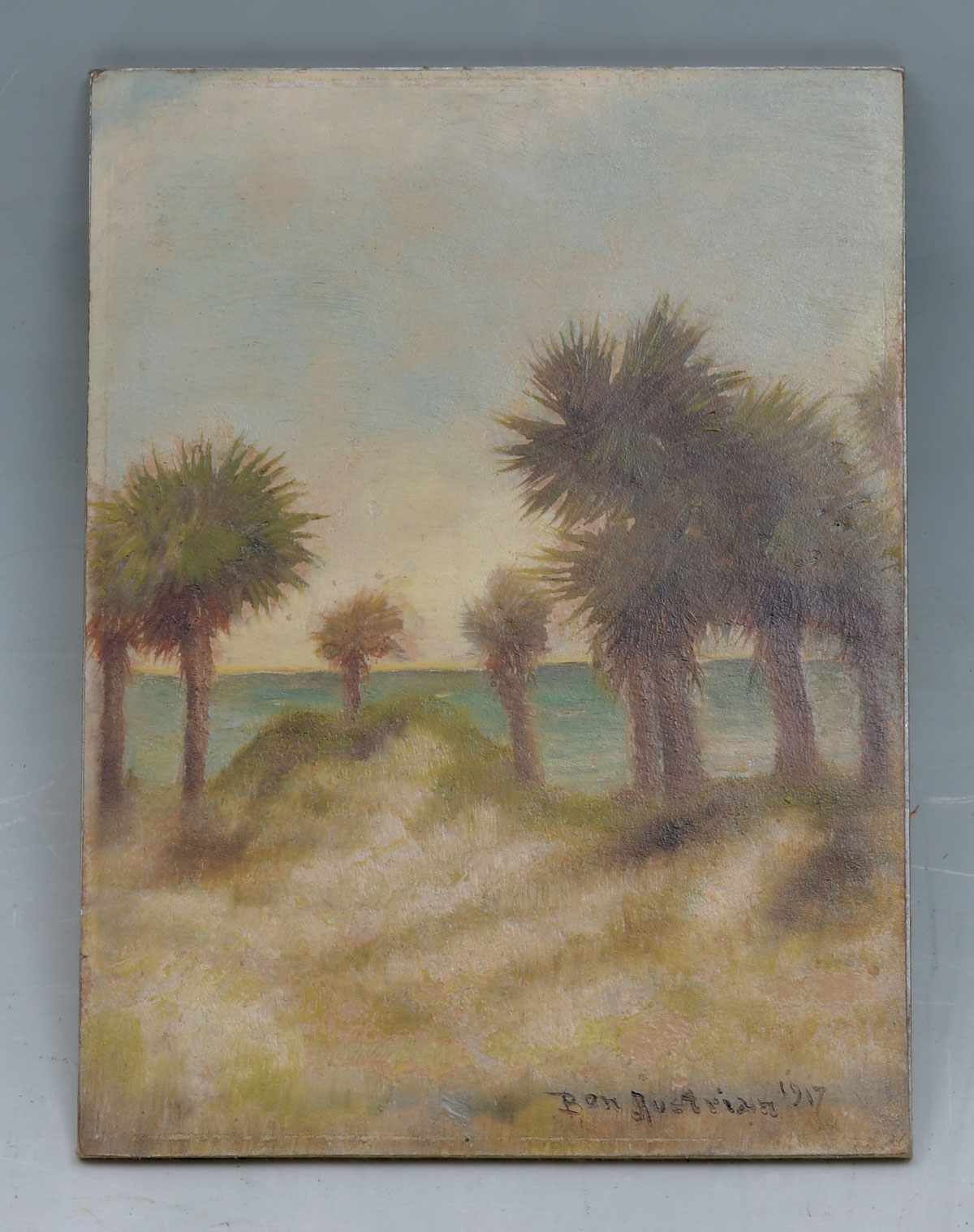 Ben Austrian | Florida Palms on The Beach (1917) | MutualArt