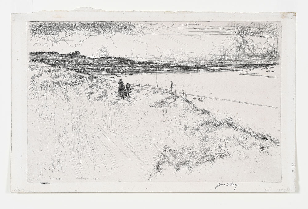 James McBey | Three Scotland related etchings: Benachie; Newburgh; Sea ...