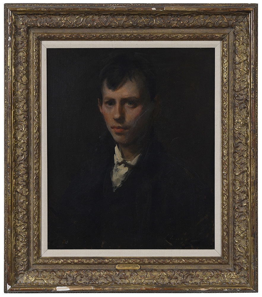 William Merritt Chase | Portrait of a Young Man (Circa 1890s) | MutualArt