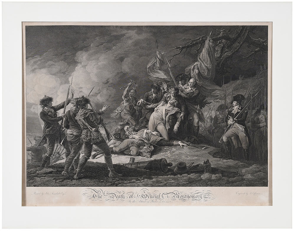 John Trumbull | Death of General Montgomery in the Attack of Quebec ...