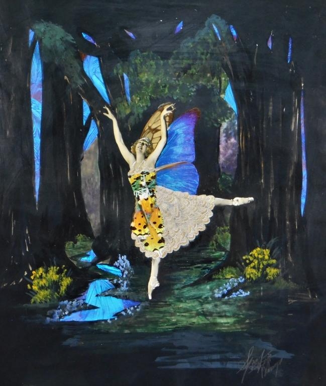 Spaj Atkinson | Butterfly Wing Ballerina Collage | MutualArt