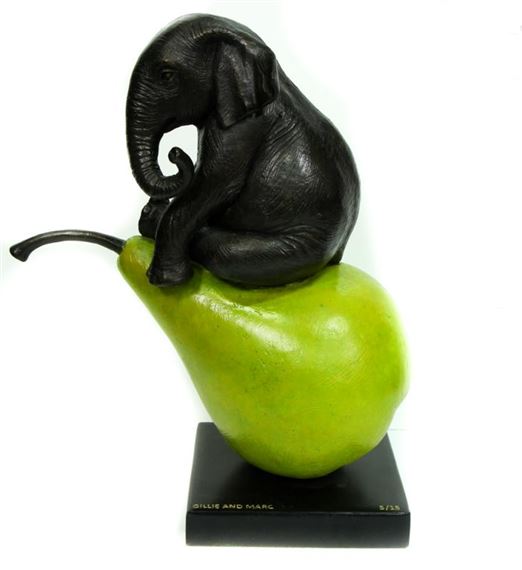 Gillie & Marc Schattner | Elephant will pear for life | MutualArt