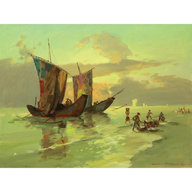 Crispin Villafuerte Lopez | After The Catch (1955) | MutualArt