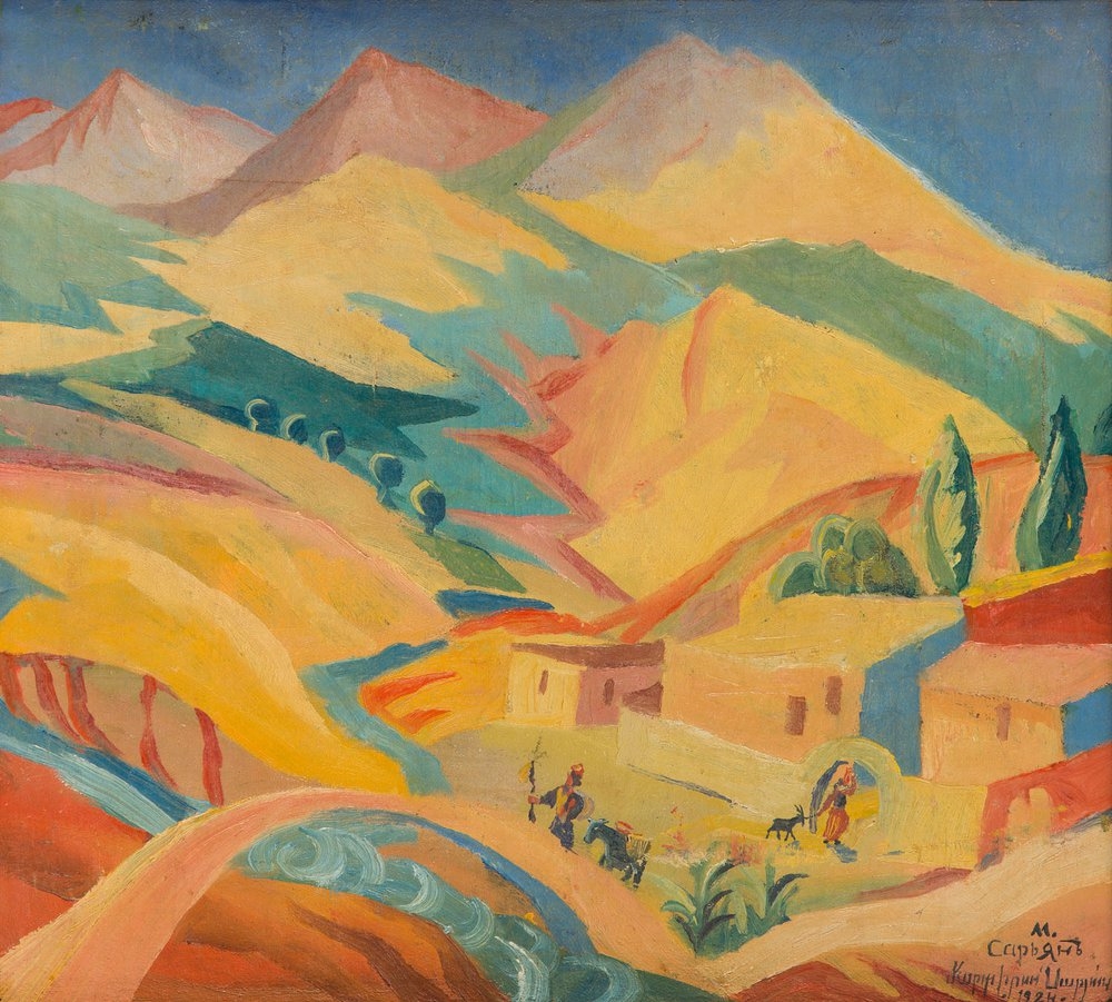 Martiros Sergeevich Saryan | Mountain landscape (1924) | MutualArt