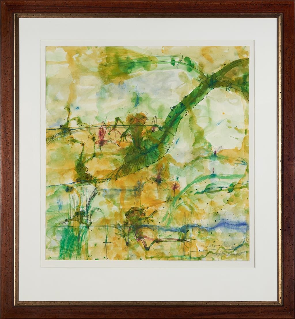 John Olsen | Frogs & Banana Leaf | MutualArt