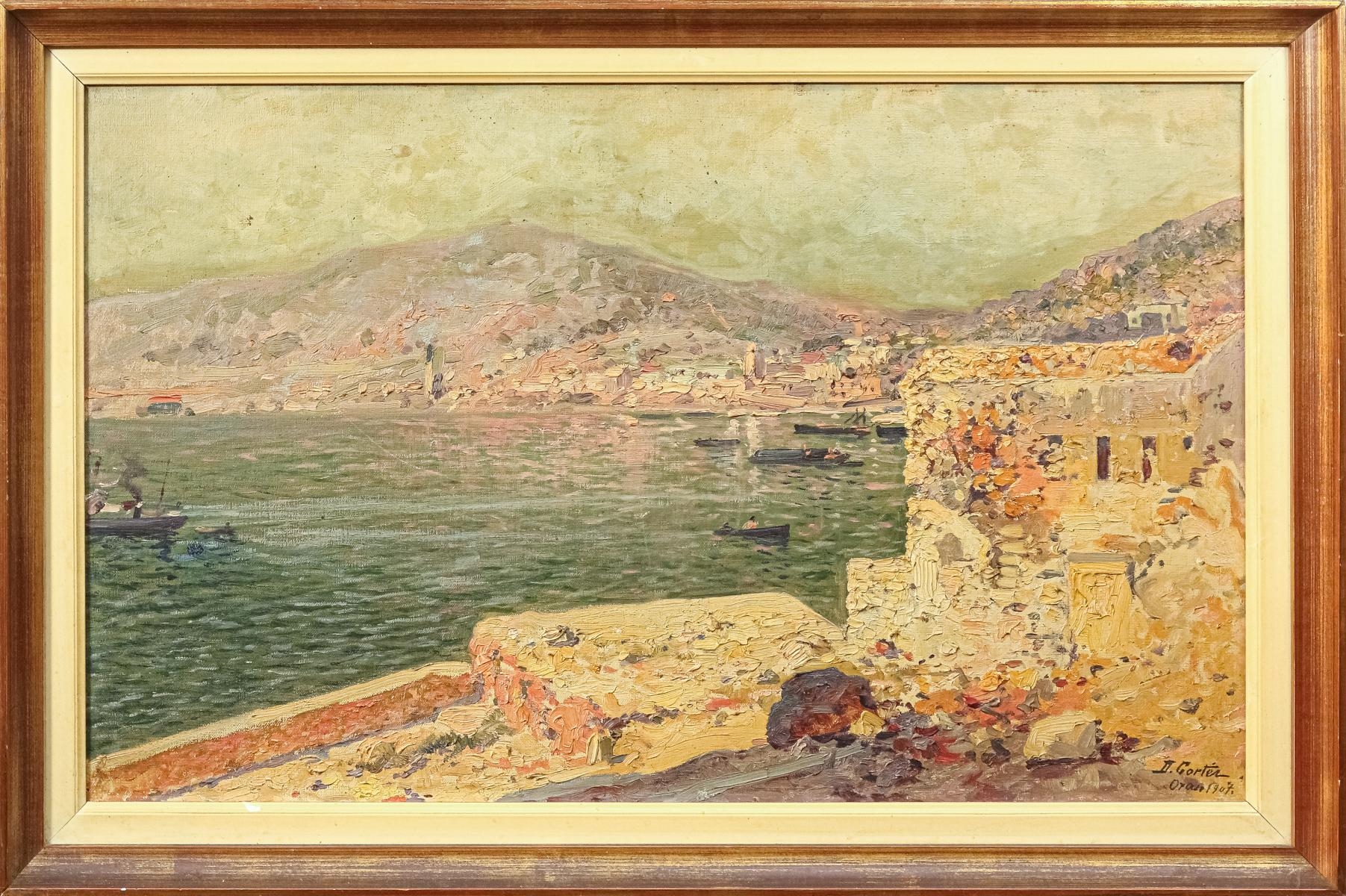 Daniel Cortes | vista del puerto de Oran (1907) | MutualArt