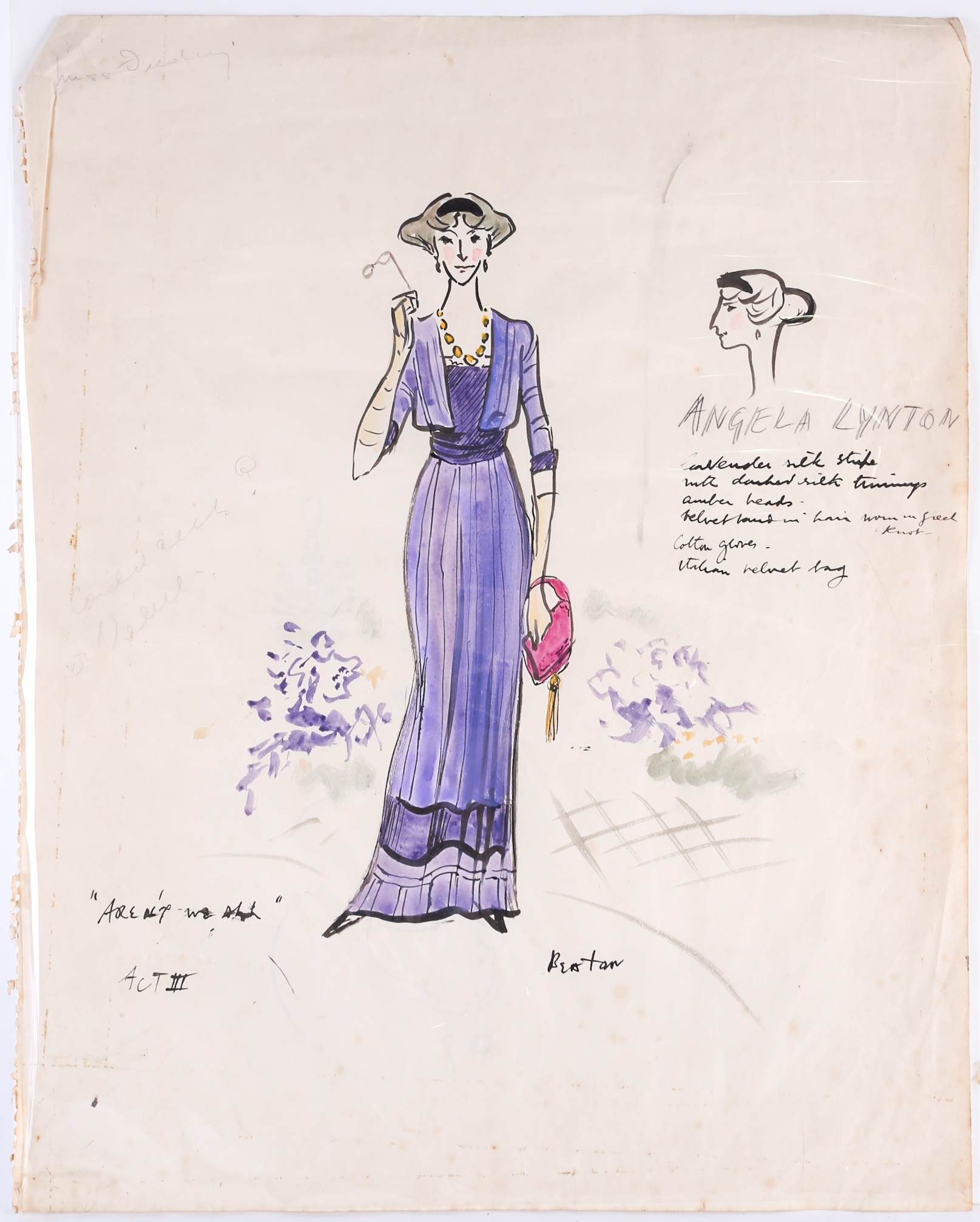 Cecil Beaton | A theatrical costume design | MutualArt
