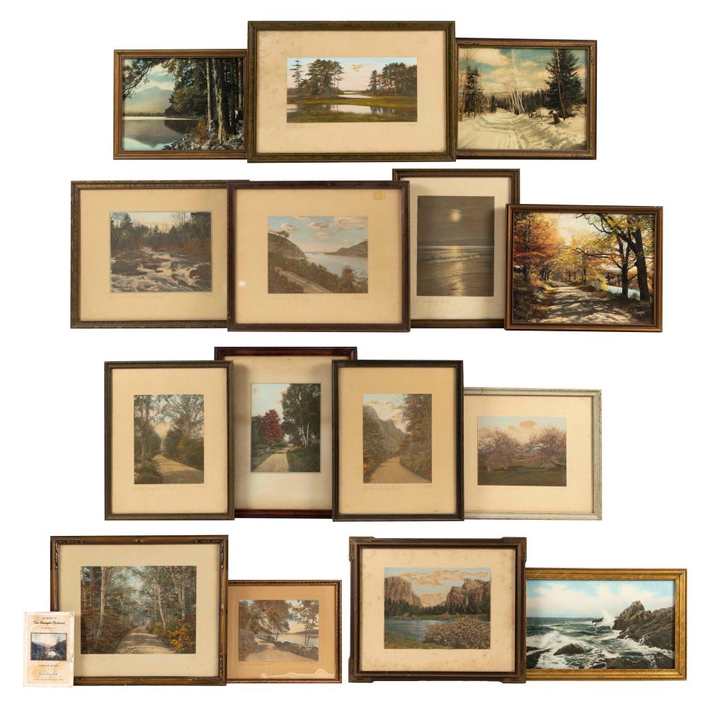 Charles Henry Sawyer | Fifteen hand-colored pictorial landscape ...