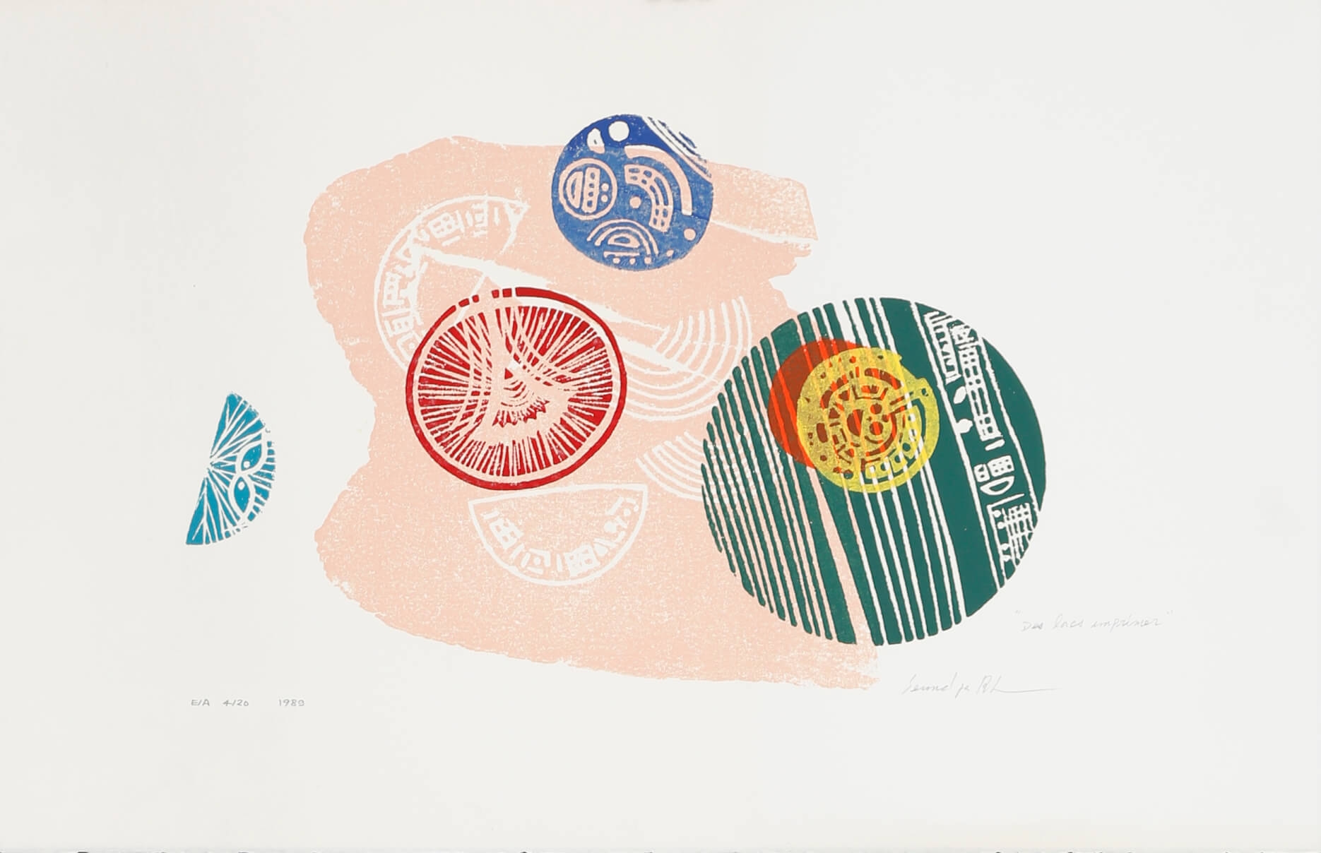 Seund Ja Rhee | Des Lacs imprimés (1989) | MutualArt