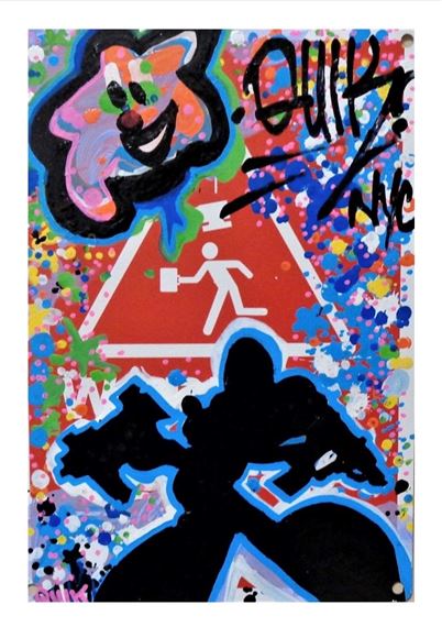 Quik | Mickey's warning sign | MutualArt