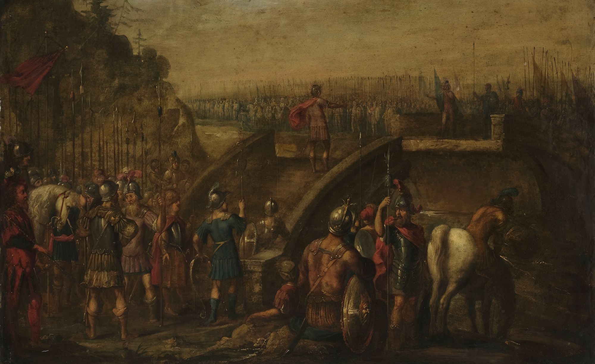 Flemish School 17th Century | The Battle of the Milvius Bridge | MutualArt