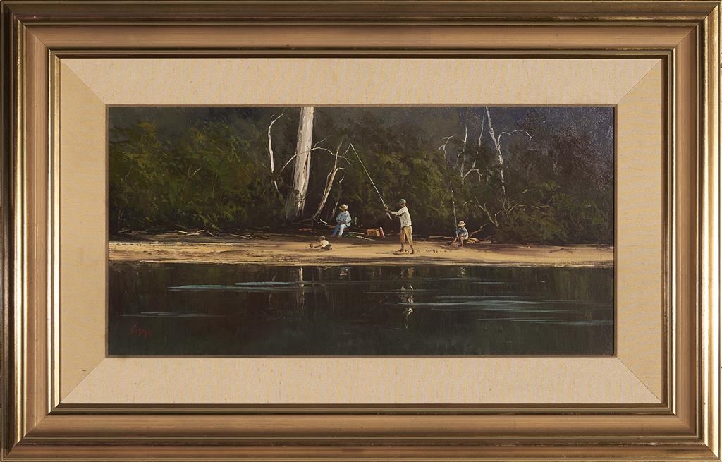Fay Joseph | Family Fishing at Woronora River | MutualArt