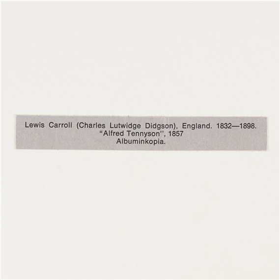 Lewis Carroll | Alfred Tennyson (1857) | MutualArt