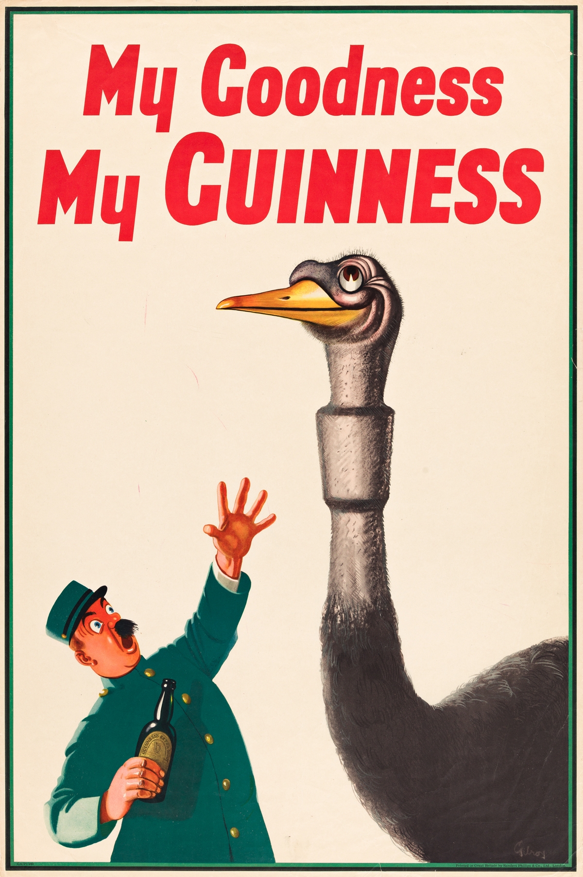 John Gilroy | MY GOODNESS - MY GUINNESS. 1956. (1956) | MutualArt