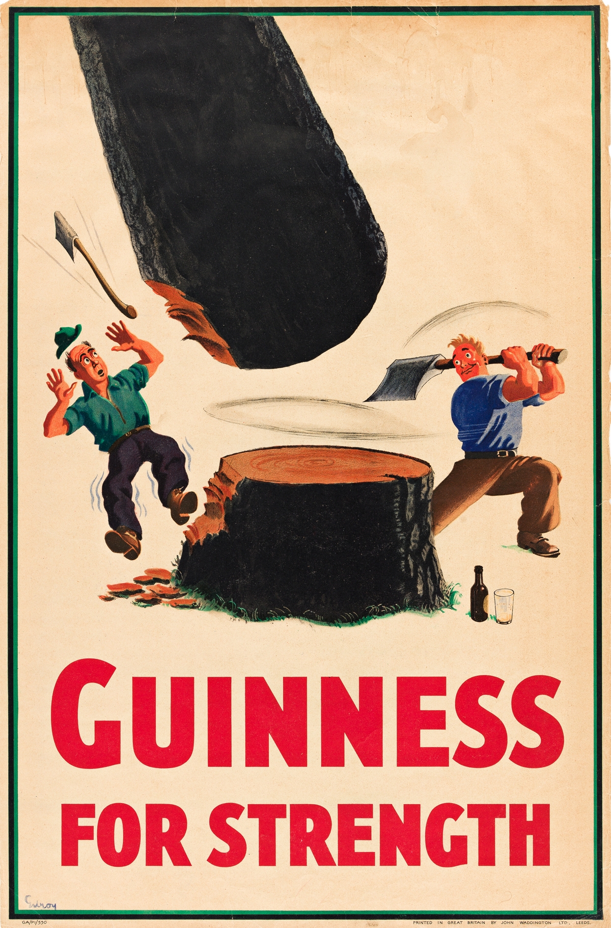 John Gilroy | GUINNESS FOR STRENGTH. . (1937) | MutualArt