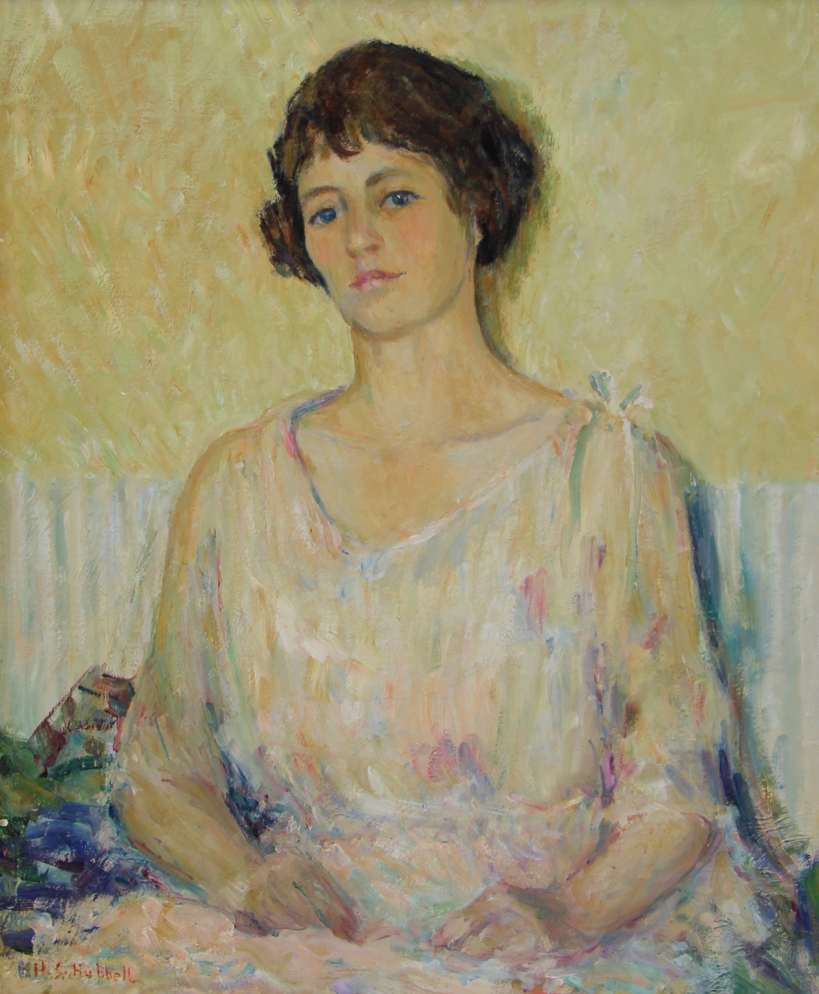 Henry Salem Hubbell | PORTRAIT DE MISS HEYWOOD | MutualArt