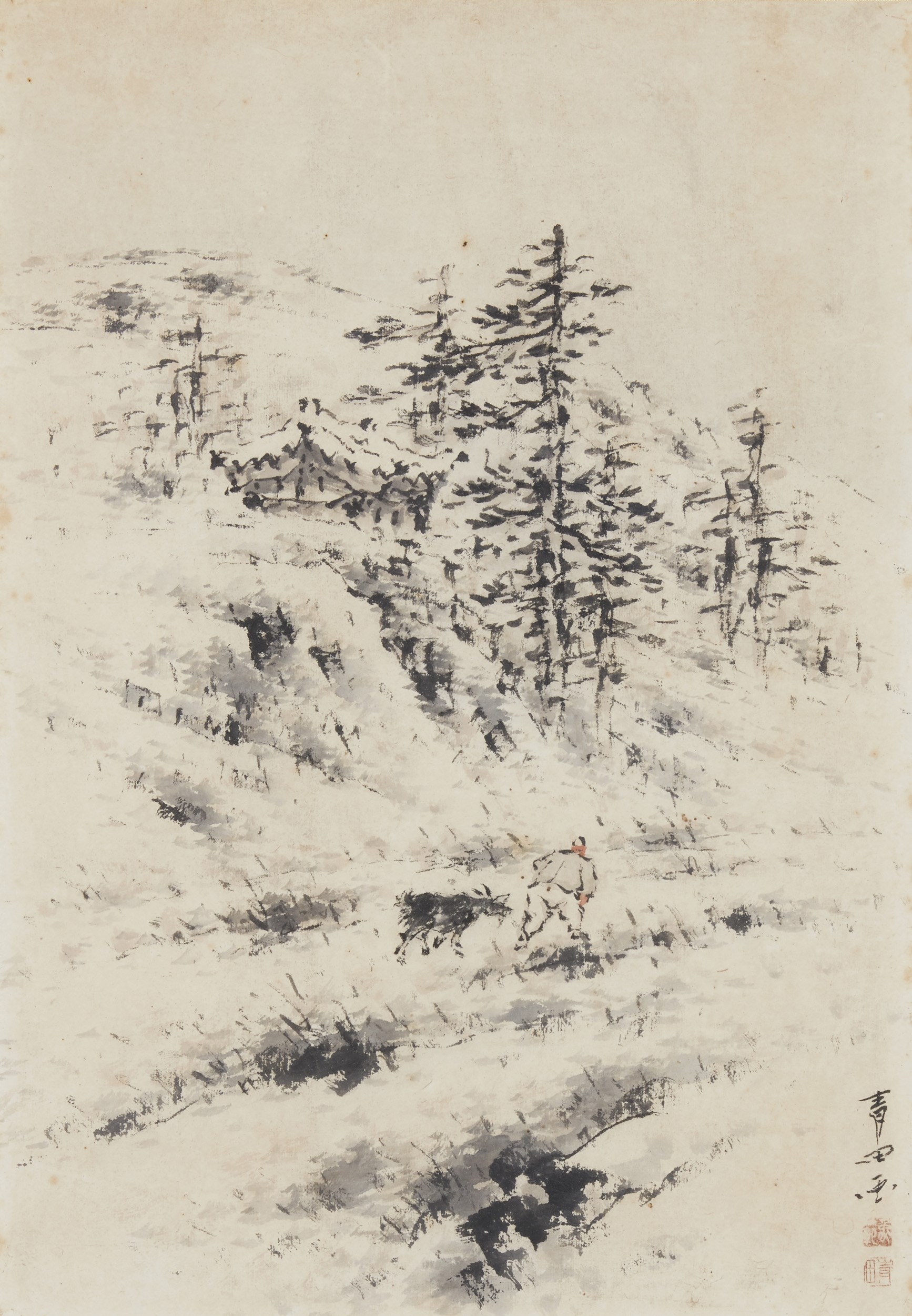 Lee Sang-Beom | Snowy landscape | MutualArt