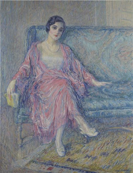 William Malherbe | Portrait of Miss Lequien (1914) | MutualArt