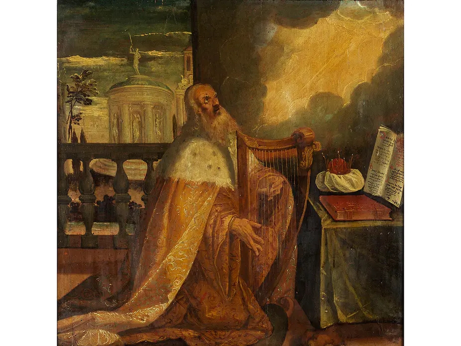 Venetian School, 16th Century | KÖNIG DAVID MIT DER HARFE | MutualArt
