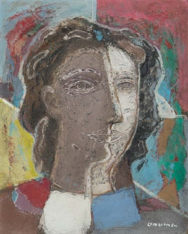 Onuma Teruo | Face with side parted hair | MutualArt