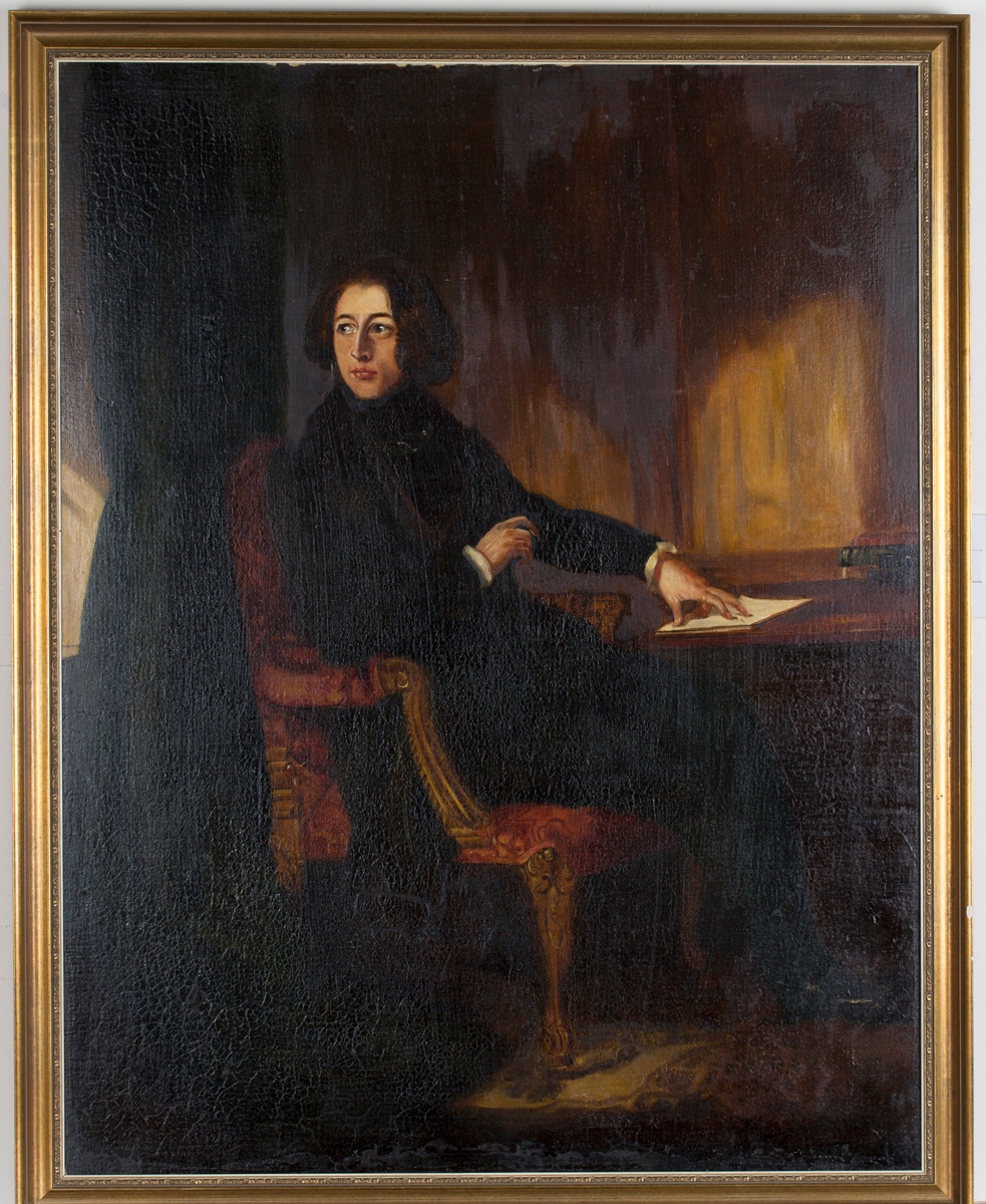 Daniel Maclise | Portrait of Charles Dickens (19th Century 20th Century ...