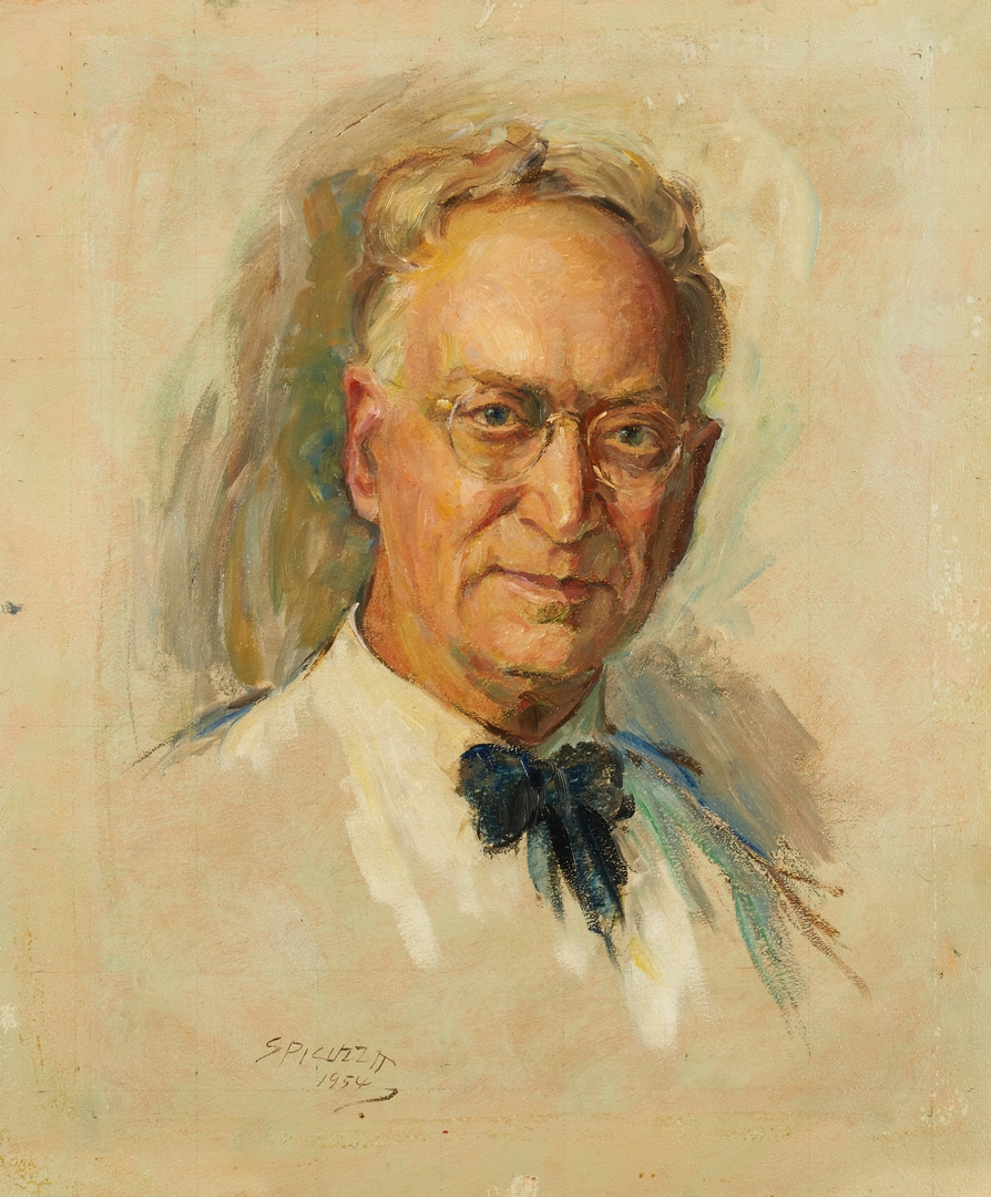 Francesco J. Spicuzza | Self Portrait Painting (1954) | MutualArt