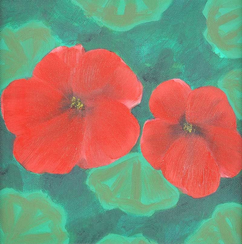 Stephen McFarlane | RED GERANIUMS | MutualArt