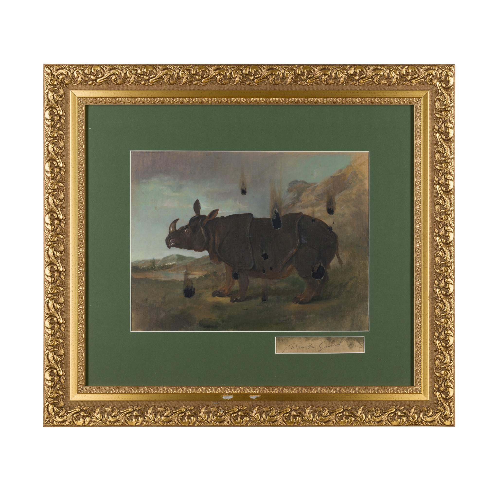 Derrick Guild | BURNT RHINO AFTER OUDRY | MutualArt