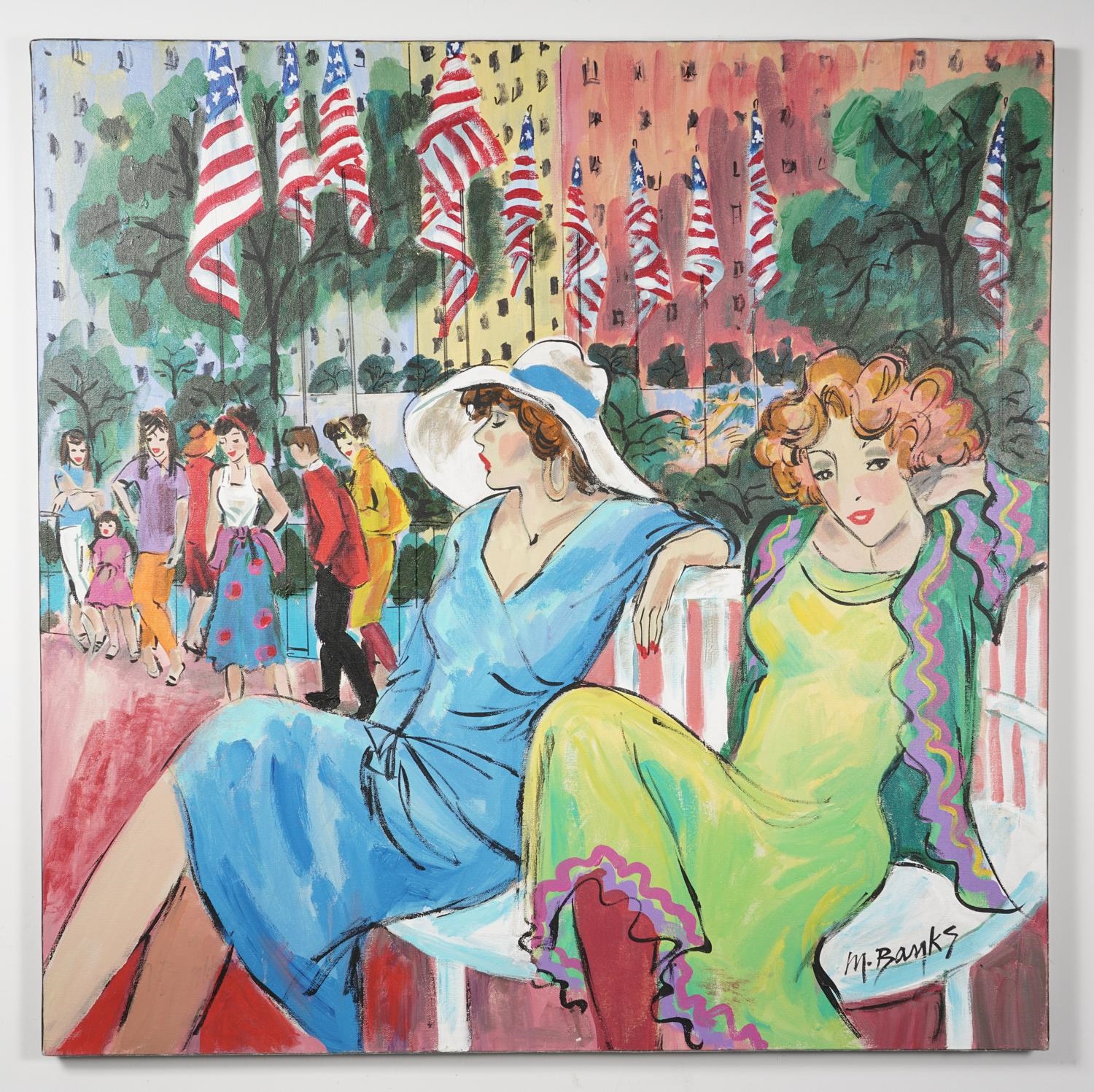 Marcia Banks | Women at Rockefeller Center | MutualArt