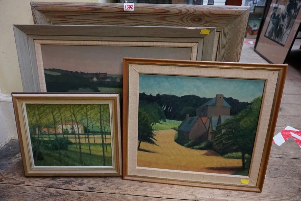 Victor Brazier | Four Works: The Cricket Pitch, Horton Kirby, Kent ...