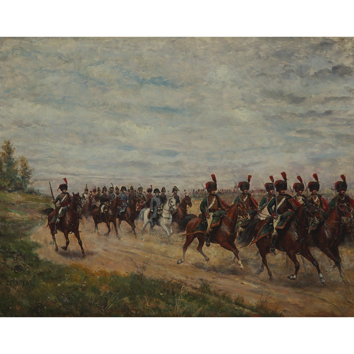 Paul Emile Léon Perboyre | NAPOLEON'S ARMY ADVANCING (ALONG A COUNTRY ...