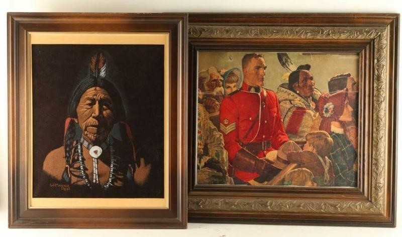 William Magner | Two Works: Portrait of a Native American man; A Native ...