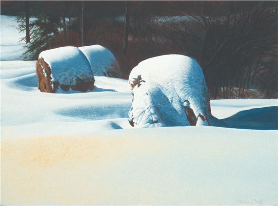 Thomas Crotty | Three Hay Bales (1994) | MutualArt