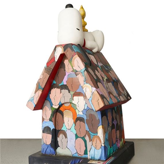 Charles Schulz | Fiberglass Snoopy House w/ Cement Base | MutualArt