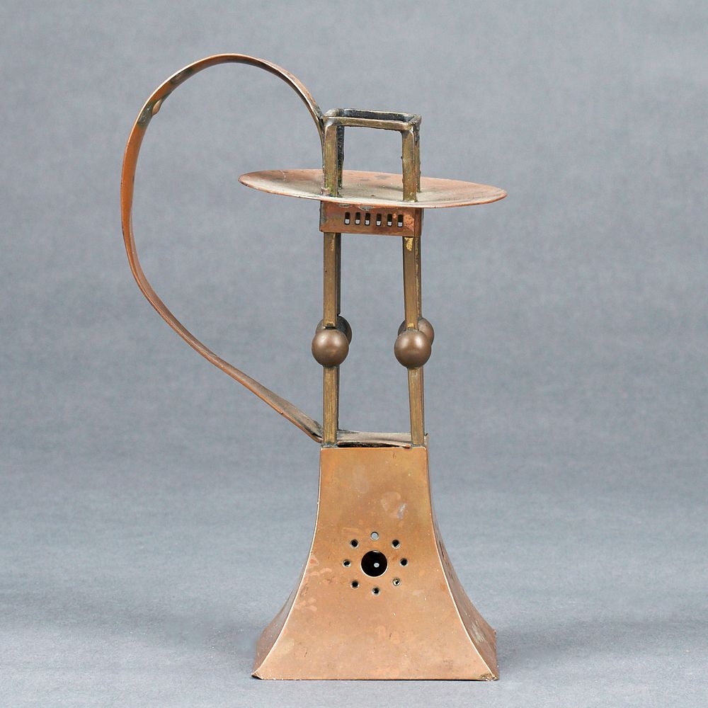 Carl Deffner | Carl Deffner Jugendstil Brass & Copper Candle Holder ...