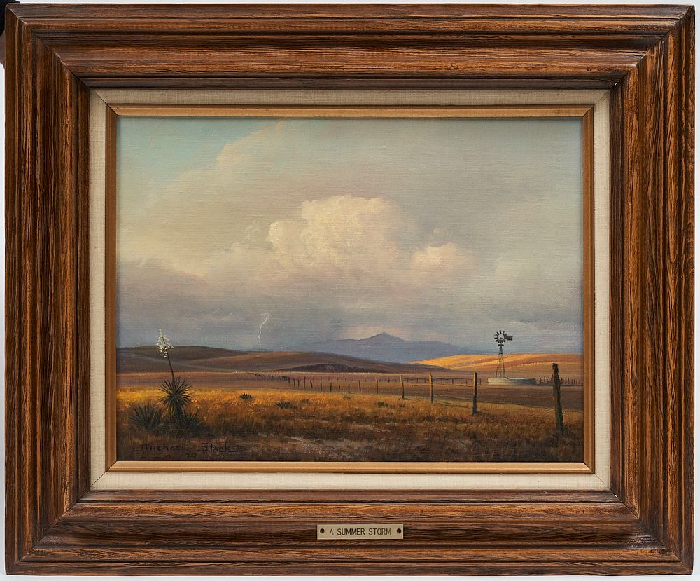 Michael Stack | Michael Stack A Summer Storm Oil on Canvas (1979 ...