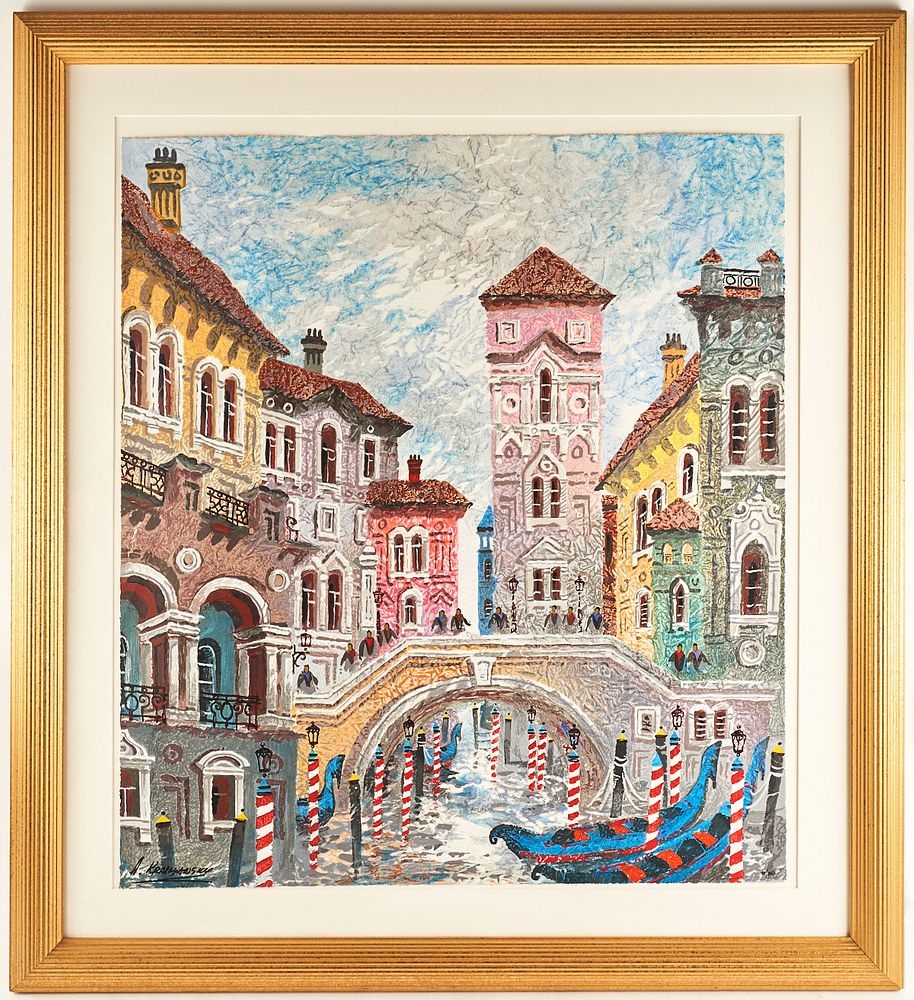 Anatole Krasnyansky | Anatole Krasnyansky Venice Color Serigraph ...