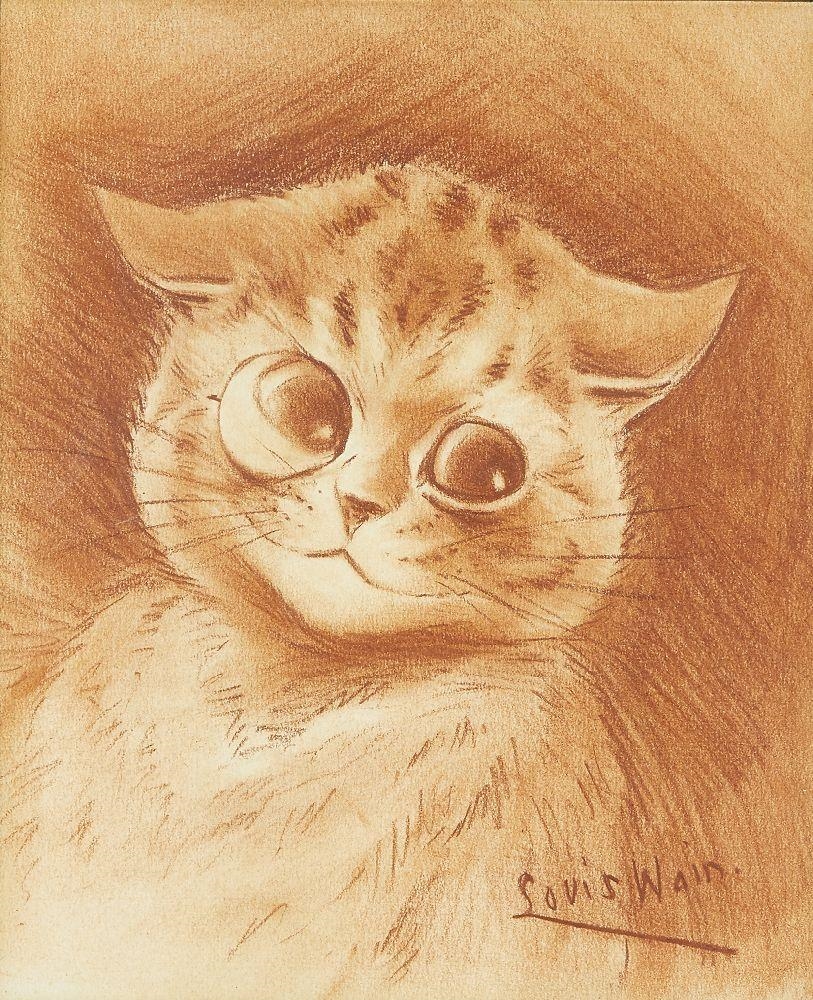 Louis Wain | Portrait of a Cat | MutualArt
